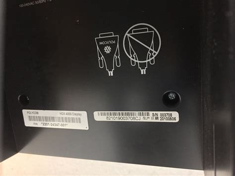 2x Polycom Hdx 4000 Hd Conferencing Display Monitors 2201 24347 001 Auschoice