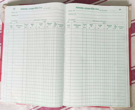 Personal Ledger Register In A Size New Format Book For Mumbai