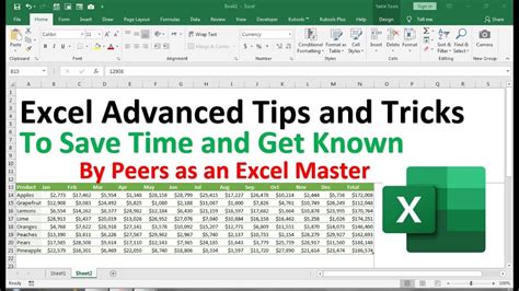 Advanced Excel Tips And Tricks Youtube