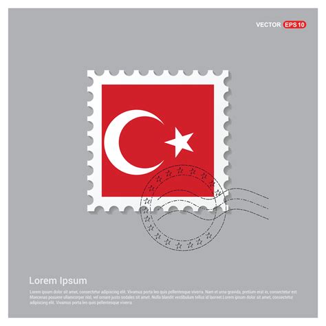 Turkey Flag Design Vector Vector Art At Vecteezy