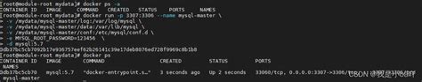 Docker容器刚启动就停止 — 运行mysql 报错 Mysqld Error Fatal Error In Defaults