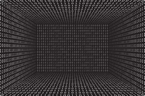 program datum 3d background programming binary coding matrix hacker vector stock illustration