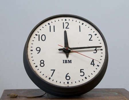 S IBM Standard Issue Wall Clock