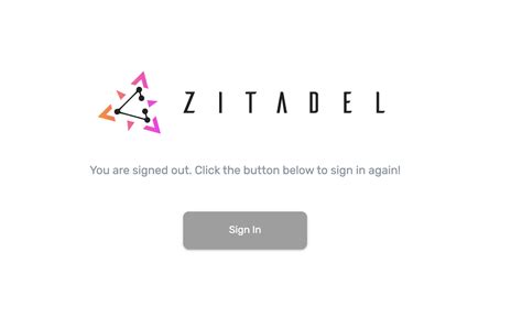 logout screen · issue 561 · zitadel zitadel · github