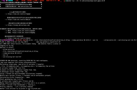 老师好 Plink分析pca 一直报错 组学大讲堂问答社区