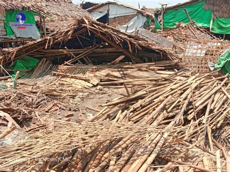 Mocha ဆိုင်ကလုန်းမုန်တိုင်းကြောင့် အလုံးစုံ ပျက်စီးလား ခသည့် မြောက်ဦးမြို့နယ်က တိမ်ညိုစစ်ဖီးယ