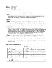 Physics Lab Lab Docx Name Partners Rebecca Harris Kerstin Brune Shiv Sankara Lab