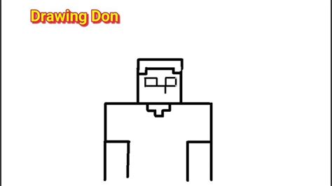 A Drawing Of A Man With The Words Drawing Don On It