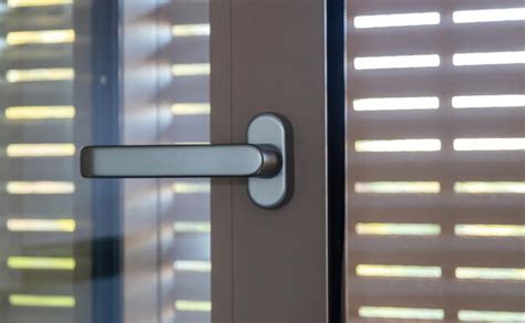 Premium Photo Aluminum Door Window Close Up Open Glass Frame With