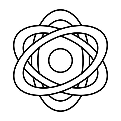 Atom Molecule Line Style Icon Vector Art At Vecteezy