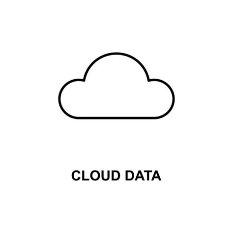 Cloud Data Vector Icon 22761786 Vector Art At Vecteezy