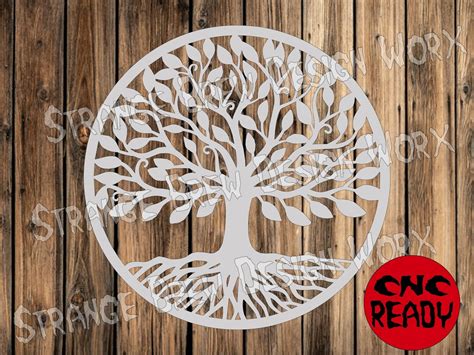 Tree Of Life DXF File Svg Png Pdf Eps Ai File Cnc Plasma Vinyl Cutter Cricut Cameo