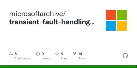 Github Microsoftarchivetransient Fault Handling Application Block