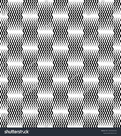 Seamless Halftone Zigzag Wave Line Pattern Stock Vector Royalty Free 2047834343 Shutterstock