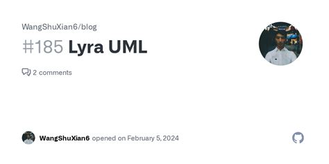 Lyra UML Issue 185 WangShuXian6 Blog GitHub
