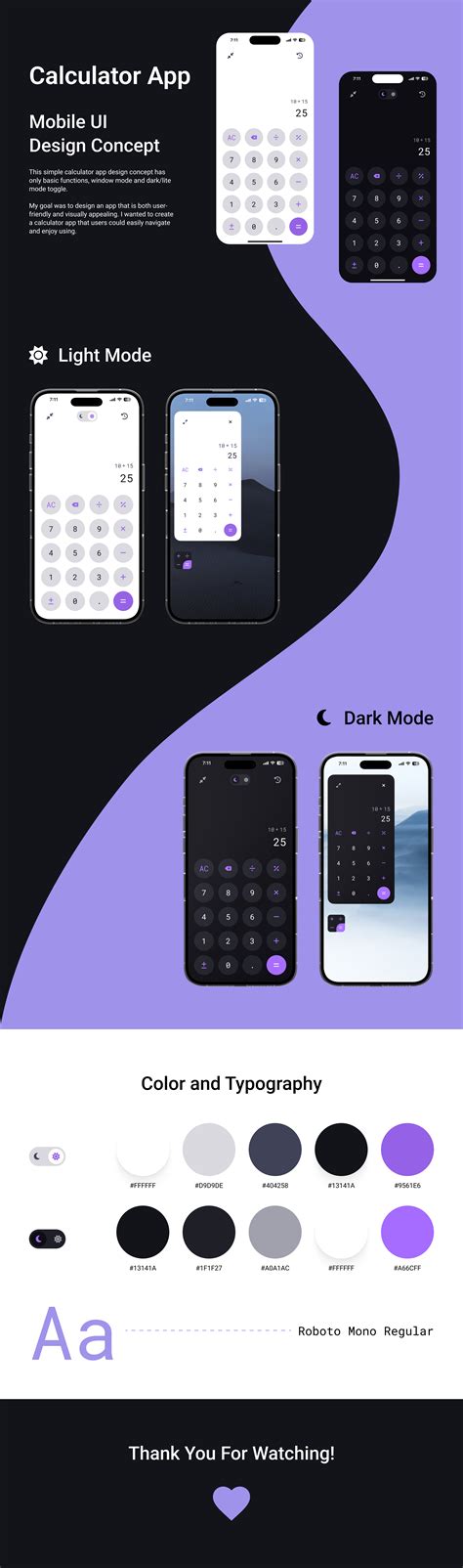 Calculator App Ui Design Concept Behance