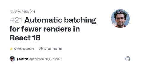 sunakshi jain she her on linkedin automatic batching for fewer renders in react 18 · reactwg