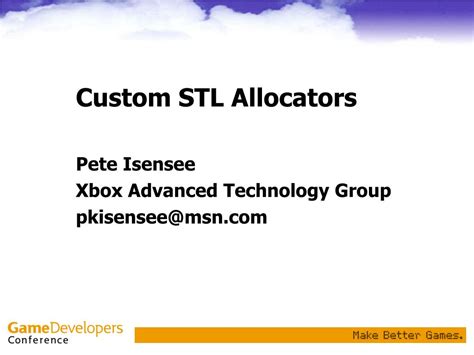 Ppt Custom Stl Allocators Powerpoint Presentation Free Download Id