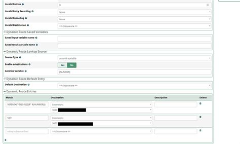 Using Regex In Dyanmic Route Entries Applications Modules Freepbx