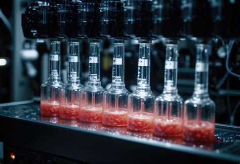 Premium Photo Automated Injectors Precisely Working On Artificially