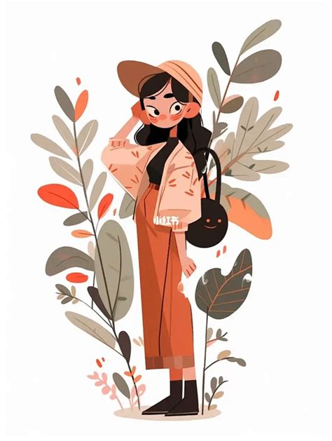 扁平风人物插画 简约插画图片控笔插画图片素材 花瓣网