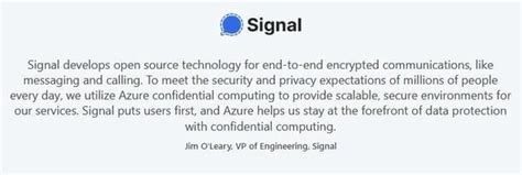 Interesting One For Signal Users Razure