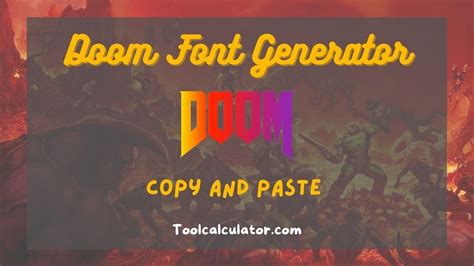 Doom Font Generator