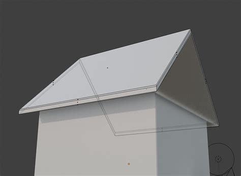 New To 3d Weird Artifact Under My Roof Mesh After Extrusion Modeling