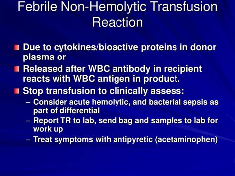 PPT Transfusion Reactions PowerPoint Presentation Free Download ID