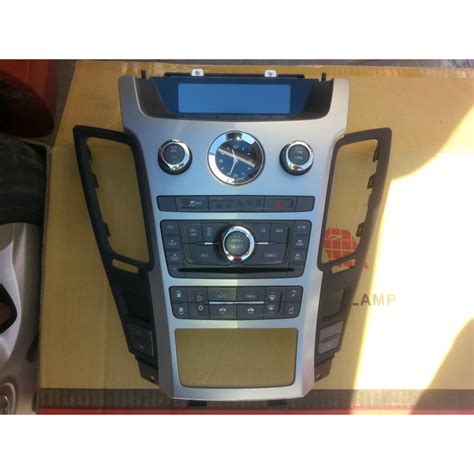 Cadillac Cts Control Panel Faceplate Radio Heater Atc Display 2008 2013 Gm 25960556 22748627 New