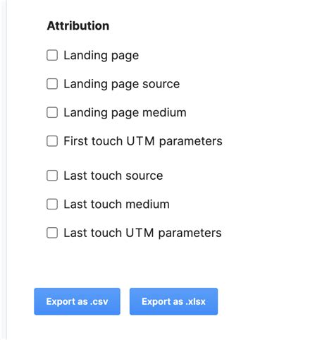 how to export first touch and last touch attribution fields from your dashboard