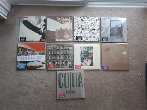 Led Zeppelin Remastered 2014 180g Vinyl Lp Collection New Sealed 9 Titles For Sale Canuck