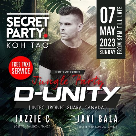 Megatix D Unity Secret Party Koh Tao