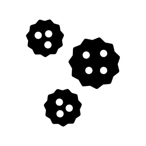 Bacteria Icon Vector Virus Illustration Sign Microbe Symbol Biology