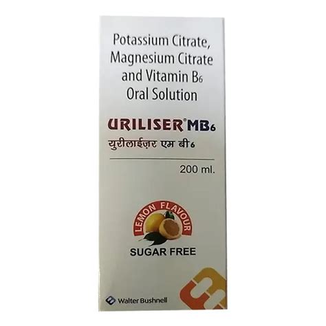 Uriliser Mb6 Oral Solution Lemon Sugar Free View Usage Side Effects