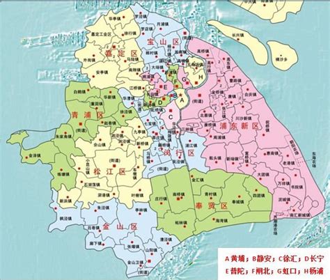 上海地图区域划分 上海16区划分图 伤感说说吧