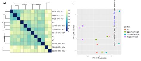 A Expression Heatmap Of Sample To Sample Distances As Calculated From Download Scientific