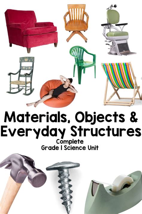 grade 1 science materials objects and everyday structures science