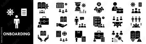 Onboarding Icon Collection Set Containing Design Employee Business Onboarding Job