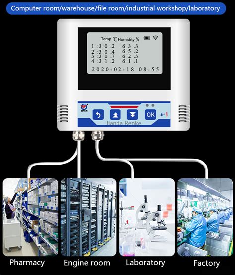 Industrial Temperature And Humidity Control Multi Probe Wifi