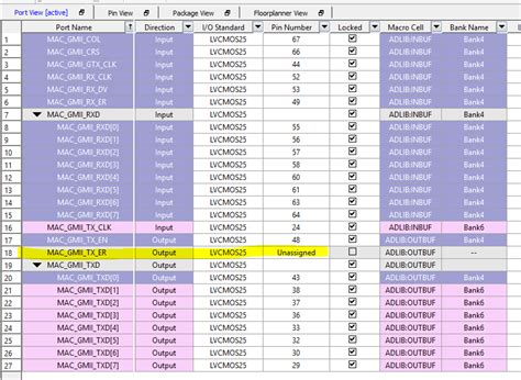 M2s010 Mkr Kit Ethernet Interfaces Pin Number Assignment
