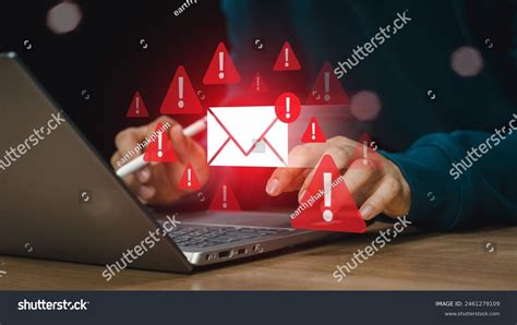 Email Inbox Alert Spam Virus Warning Stock Photo Shutterstock
