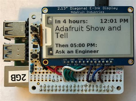 New Guide Raspberry Pi E Ink Event Calendar Using Python Rcircuitpython