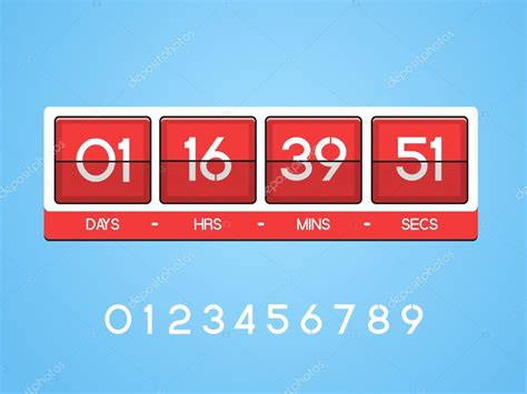 Vector Countdown Timer Stock Vector By ©pioner2002 109509132