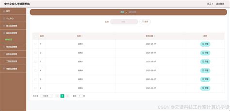 【java计算机毕设】中小企业人事管理系统javaweb Mysqlspringboot Vue Maven项目设计源码代码文档ppt 寒