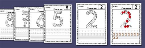 Number Recognition Worksheets 1 25 Numbers Writing Practice