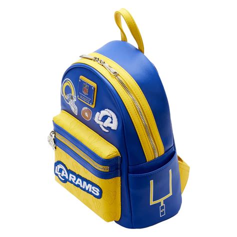 Loungefly Nfl La Rams Patches Mini Backpack Modern Pinup Loungefly Nfl La Rams Patches Mini Backpack Modern Pinup