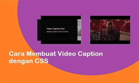 Cara Membuat Video Caption Dengan Css Inwepo