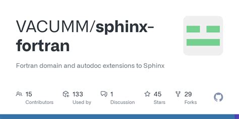 github vacumm sphinx fortran fortran domain and autodoc extensions