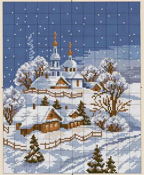 вышивка крестом пейзажи и природа схемы 2 тыс изображений найдено в Яндекс Картинках